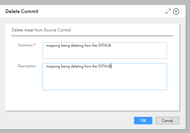 Scenario 1: Deleting a mapping and its dependencies from a source-controlled organization
